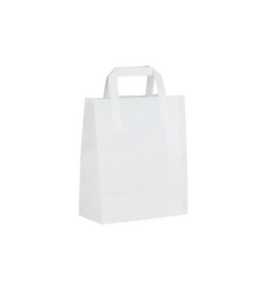 Paper SOS Flat Handle Carrier Bags