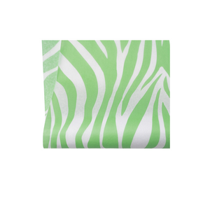 Zebra Green on White Tissue Paper